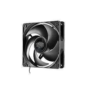 Cooler Master Silencio FP 120 Case & Cooling Fan (3-Pin) - 120 mm Ultra-Quiet Fan (11 dBA), Sealed Loop Dynamic Bearing (LDB), Jam Sensor, MTTF 160K Hrs - Black