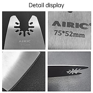 AIRIC Universal Rigid Scrapers 6pcs Kit, Tapered Scrapers and usual Scraper Multitool Blades, Compatible with Dewalt Fein Multimaster Porter Cable Black&Decker Dremel Rockwell etc. 1YQG6K