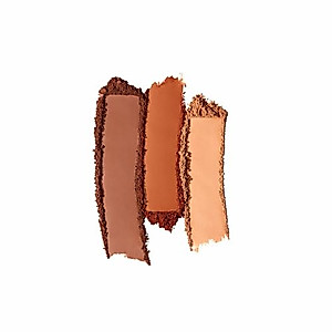 Smashbox Step-By-Step Contour, Highlighter, & Bronzer Face Palette with Angled Brush, Medium/Deep