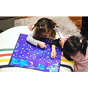 My Starry Chart - Kids Chore Chart Calendar Board for Behavior, Reward, Responsibility, Incentive & Routine at Home - Homeschool Planner Supplies with Dry Erase Reusable Stickers - Preschool Learning