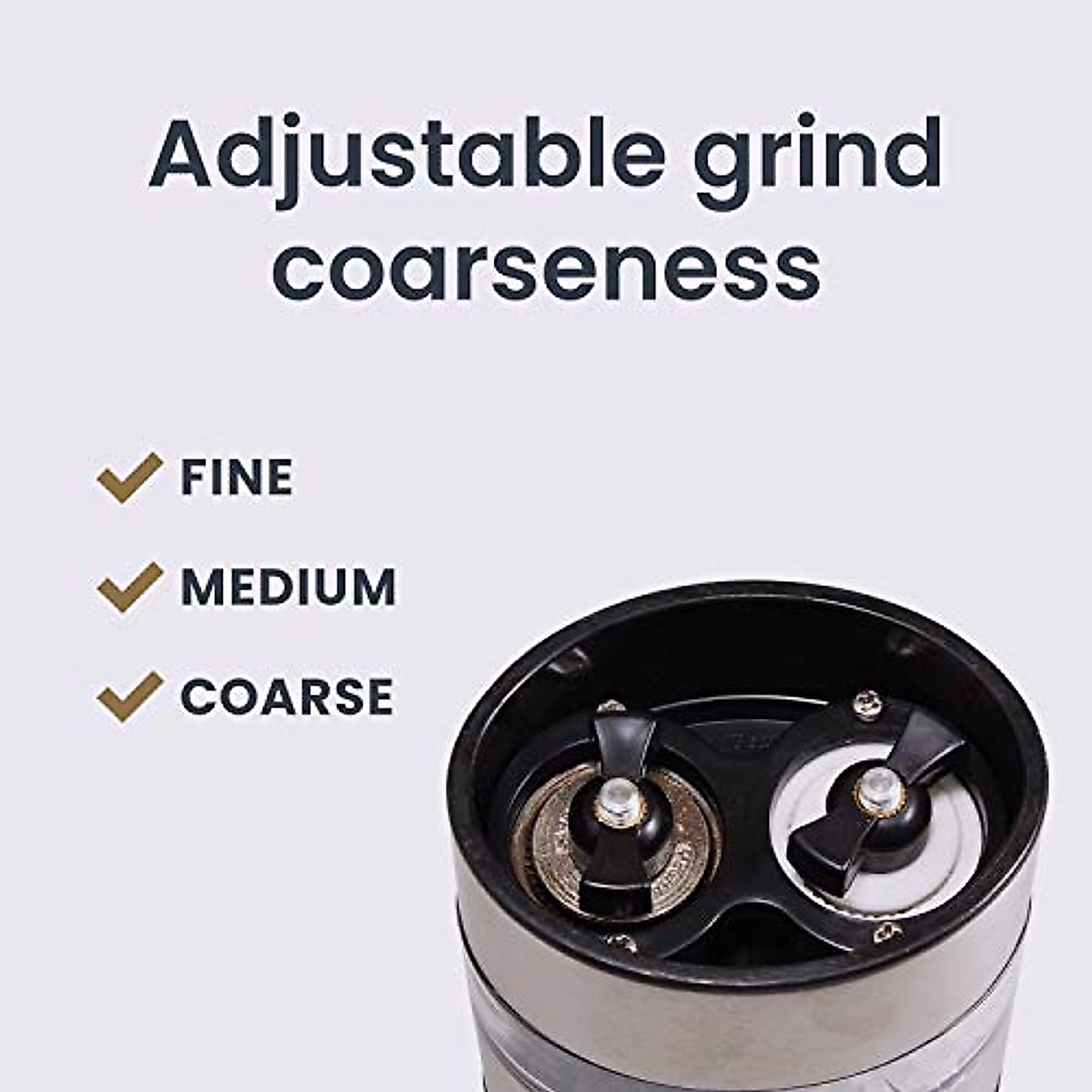 Olde Thompson Since 1944 Olde Thompson 4" Stainless Steel Pepper Salt Mill 2-in-1 Combo-5080-00, 4-inch, Silver