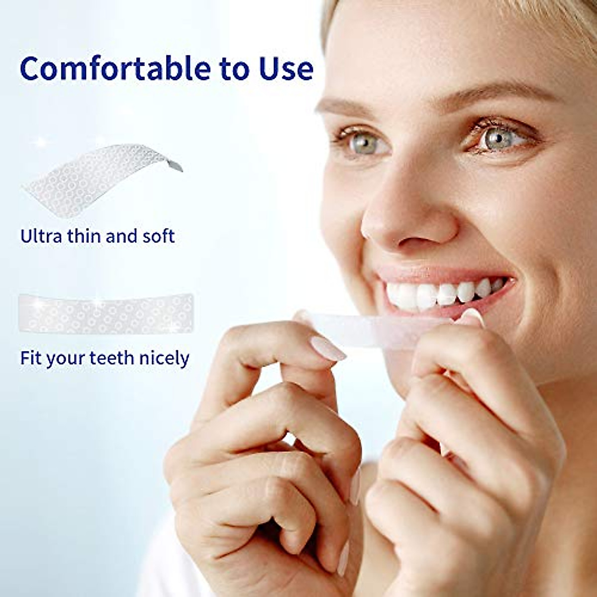 Teeth Whitening Strips for Teeth Sensitive, 28 Whitening Strips Effective Teeth Whiting Strips Reduced Sensitivity White-Strips, Helps Remove Smoking/Coffee/Soda/Wine Stain (14 Treatments)