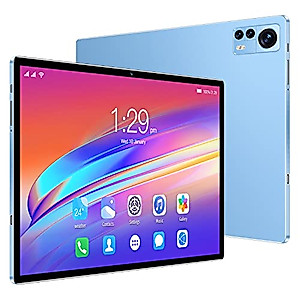 Android Tablet, 10.1 Inch Full HD screen Octa Core Processor 4GB RAM+32GB ROM 4000 mAh Battery Camera Phone Pad, and Dual Speakers support double card Tablet PC (Blue)