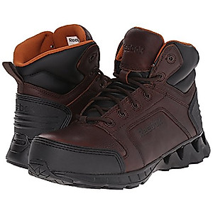 Reebok Work Men's Zigkick RB7005 Work Shoe, Brown