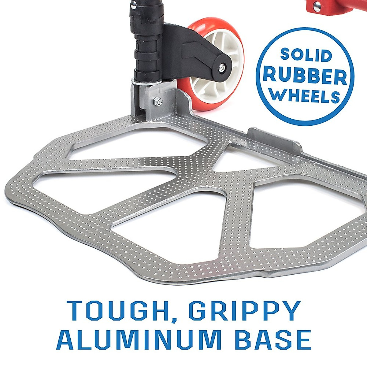 Heavy Duty Hand Truck & Dolly - 150 lb. Capacity Aluminum Utility Cart with Adjustable Shaft, Folds Down to Just 2" by Knack – Moving Equipment, Great for Lifting Boxes & Luggage (Black)