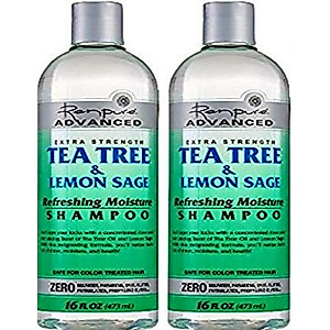 Renpure Advanced Extra Strength Tea Tree & Lemon Sage Refreshing Moisture Shampoo 16oz (Pack of 2) Renpure