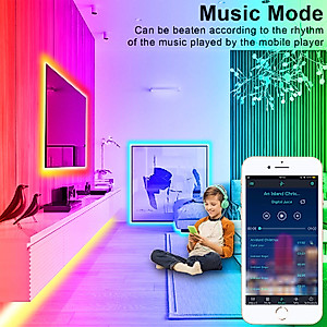 LED Strip Lights - 100FT Led Light Strips, Music Sync Color Changing Led Strip Lights, Bluetooth Led Strip Lights with Remote, 5050 LED Strip Lights for Bedroom,Home Pary and Decoration (100FT)