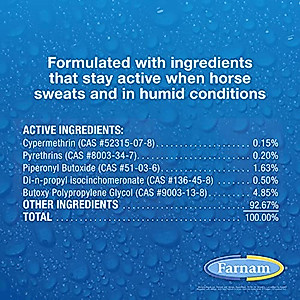 Farnam Endure Roll-On Fly Repellent for Horses, for Sensitive Areas, 3 Ounces