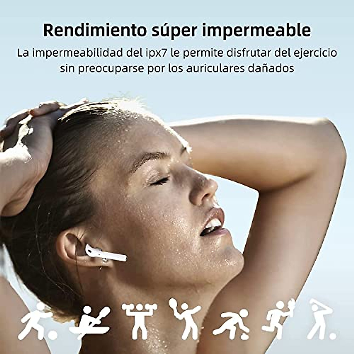 Wireless Earbuds,Bluetooth 5.3 Headphones Noise Cancelling Air Buds Pods 3D Stereo Ear pods in-Ear Ear Bud Built-in Mic IPX7 Waterproof Earphones Sport Headsets for iPhone/Samsung/airpod Case/Android