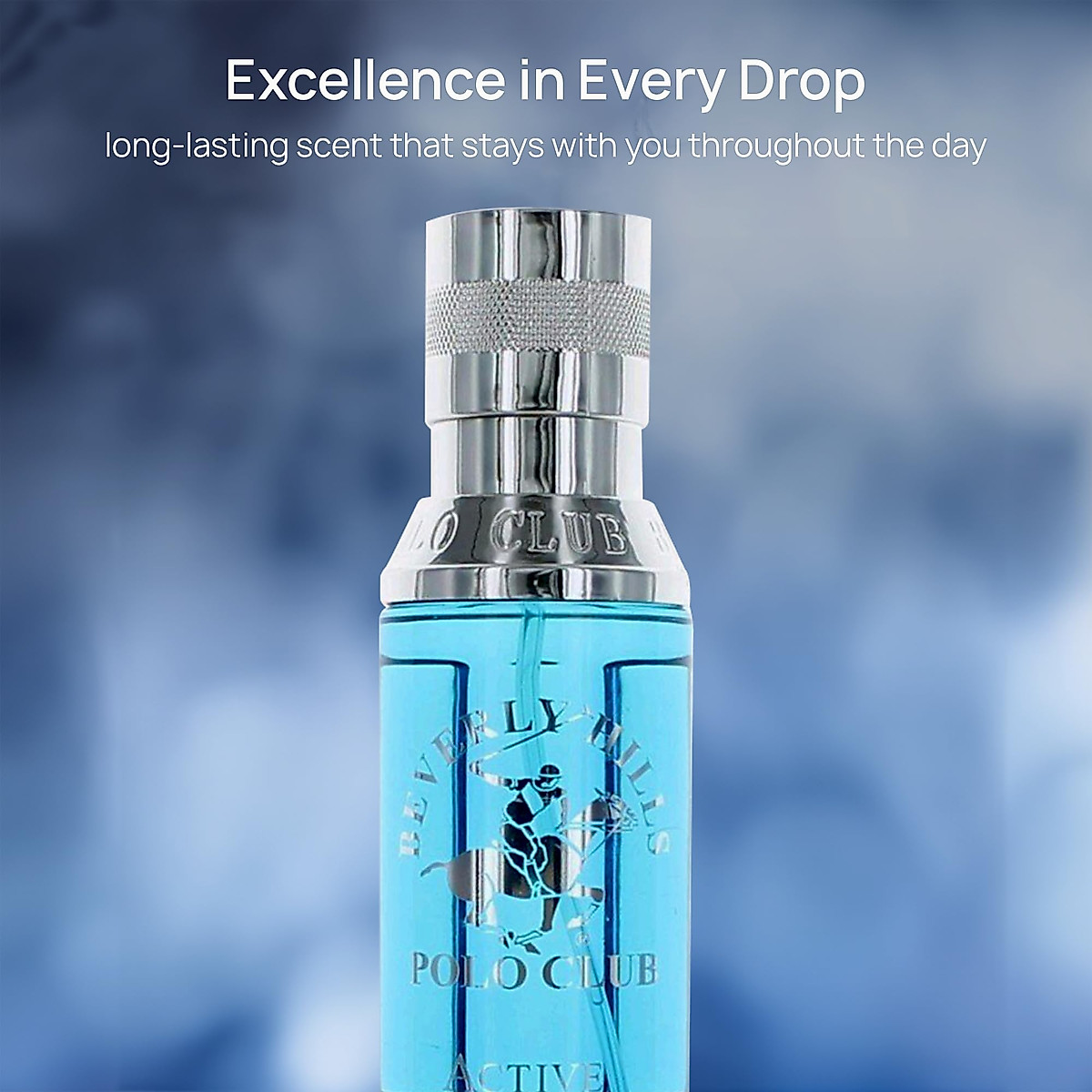 Beverly Hills Polo Club Body Spray for Men - BHPC Active - Notes of Citrus with Fresh, Clean & Sporty Scent - Long Lasting Body Mist Cologne - Ideal Gift for Him, 6oz