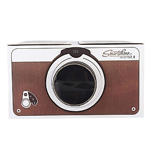 Ciglow Cardboard Projector Mini DIY Portable Projector Smartphone Projector Ingenious Toy Projector for Kids Easy Operation Can Enlarge 8 Times Mobile Phone Screen