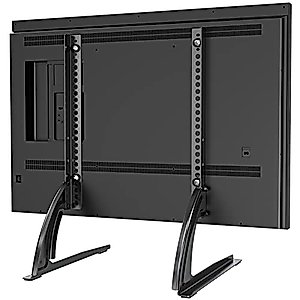 ELIVED Universal TV Stand, Tabletop TV Stand Base for Most 32 to 55 inch LCD LED Flat Screen TVs, TV Legs with 3 Height Adjustments Holds up to 88lbs, VESA up to 800x400mm, Black, YD2005