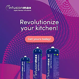 InfusionMax N2O Whipped Cream Chargers, Infusionmax Whip Cream Chargers for Whipped Cream Dispenser, Food Grade N20 Cartridges, Cylinder 615g Nitrogen Canister, 1L Nitrous Oxide Tank…