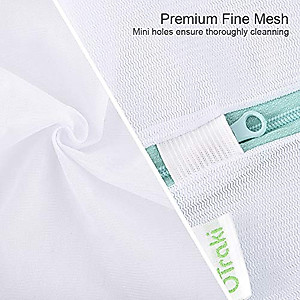 OTraki Mesh Laundry Bag for Delicates 2 Pack Garment Wash Bag 24 x 32 inch Zippered Large Washing Machine Bags for Sweater Dirty Clothes Washer Dryer Net Protector Travel College Dorm Organizer