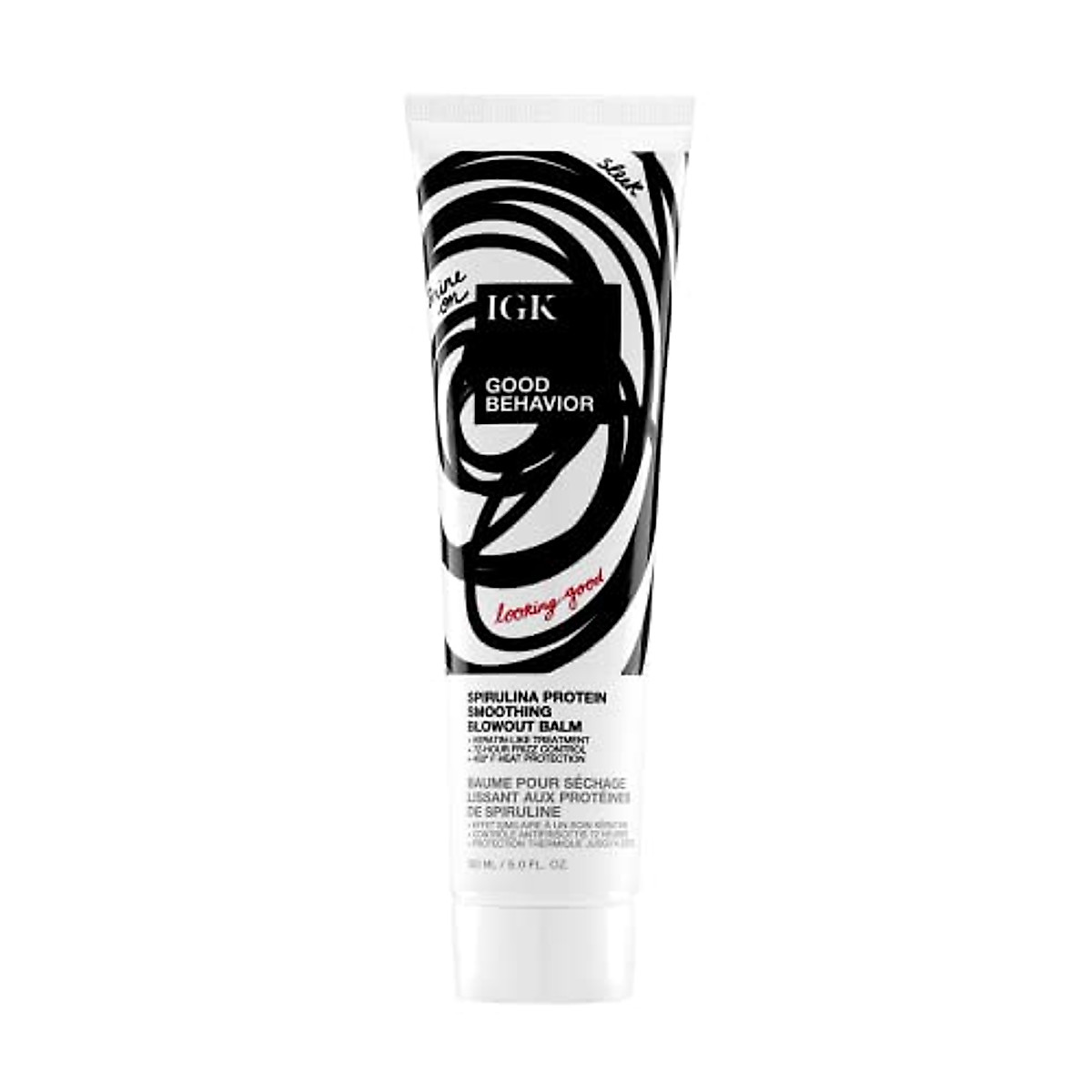 IGK Good Behavior Spirulina Protein Anti-Frizz Smoothing Blowout Balm 150 ml / 5 oz