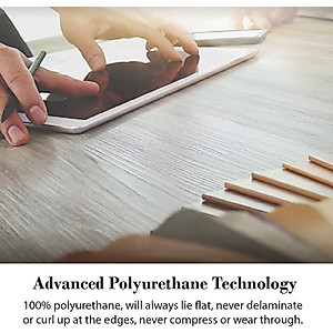 WellnessMats Original Collection Anti-Fatigue Floor Mat, Gray, 60 in. x 48 in. x ¾ in. Polyurethane – Ergonomic Support Pad for Home, Kitchen, Garage, Office Standing Desk – Water Resistant, Non-Slip,