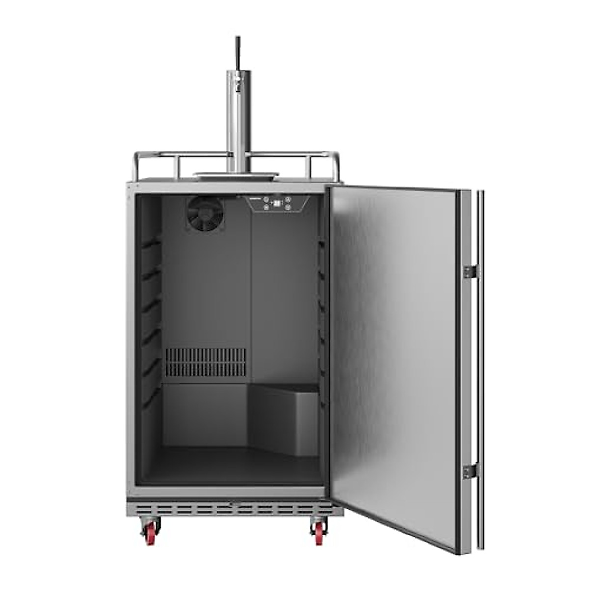 EdgeStar KC7000SSOD Full Size Tower Cooled Built-In Outdoor Kegerator - Stainless Steel