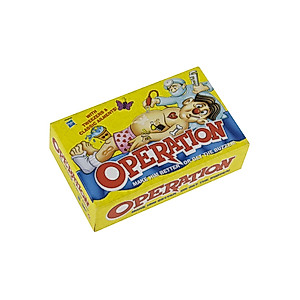 Worlds Smallest Board Games Set of 4 - Scrabble, Monopoly, Operation, Candy Land (Bundle)