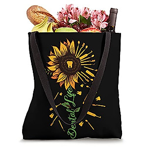 Funny Sunflower Dental Life - Dental Assistant Tote Bag