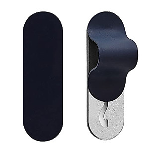 Momostick Flatstick, Cell Phone Finger Grip Strap Holder for Hand, Cell Phone Stand, New Slim Finger Loop Selfie Grip Compatible with Most Smartphones - Matte Navy