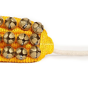 Art Of Creation Dancing Kathak Ghungroo Ankle Bells Pair | 3 Lines Musical Instrument Classical Bharatnatayam Kuchchipudi Dancking Ghungroo From India (60 Bell)