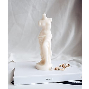 Statue Soy Wax Scented Candle for Home Decoration Wedding Christmas Birthday Valentine's Day (Venus Candle)