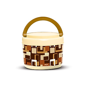 MILTON Big Bite Plastic Lunch Box, Brown