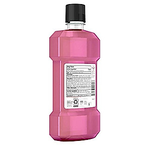 Listerine Smart Rinse Kids Fluoride Anticavity Mouthwash, Pink Lemonade Flavor, 500 mL (Pack of 2)