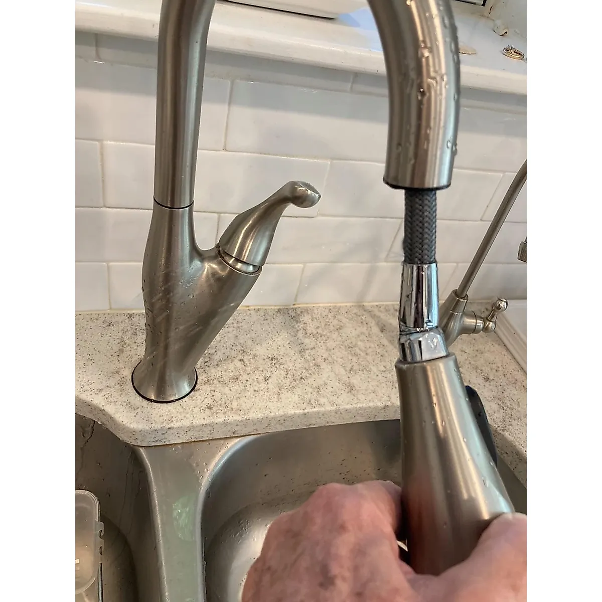 150259 Pull Down Hose Kit For Moen Faucet Replacement Part 150259 Hose, Moen Kitchen Faucet Replacement Part 187108, Reflex Moen Pull Down Hose, 68" Quick Connect Hose, Upgraded Ver.