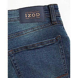 IZOD Men's Jeans | Comfort Stretch Denim Jeans | Casual Relaxed Fit Jeans for Men, Size 38W x 30L, Frost Blue