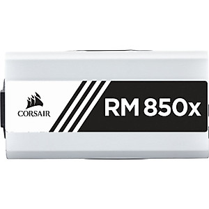 Corsair RMX White Series (2018), RM850x, 850 Watt, 80+ Gold Certified, Fully Modular Power Supply - White, 80 PLUS Gold (CP-9020188-NA)