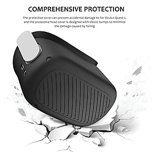ICRPSTU VR Shell Silicone Face Protector Cover - Sweat-Proof, Non-Slip, Washable, Anti Scratch Anti Dust Anti Shock