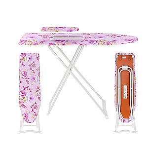 Small Ironing Boards,36"x 12" Space Saver Ironing Board, Adjustable Height 4-Leg Fold-Up Ironing Boards Lightweight and Easy Storage Full-Size Ironing Board from USA Ironing Board