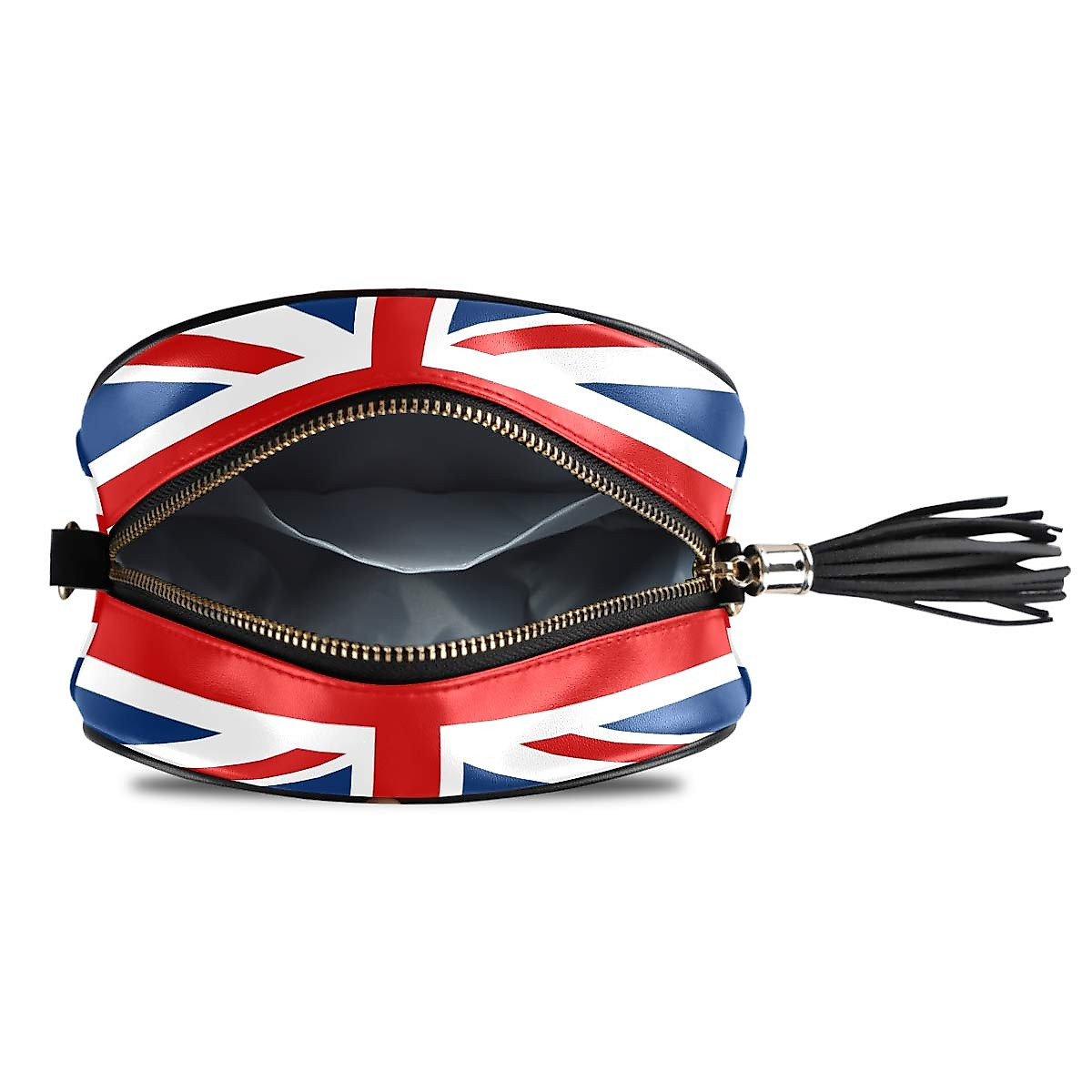 ALAZA PU Leather Small Crossbody Bag Purse Wallet UK British Flag Cell Phone Bags with Adjustable Chain Strap & Multi Pocket