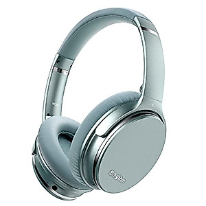 Srhythm NC35 Noise Cancelling Headphones Wireless Bluetooth 5.3, Fast Charge Over-Ear Lightweight Headset with Microphones,Mega Bass 50+ Hours’ Playtime