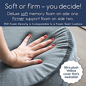 hiccapop Pregnancy Pillow Wedge for Maternity | Memory Foam Maternity Pillows Support Body, Belly, Back, Knees