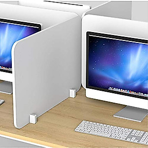 Sneeze Guard Panel for Desk Personal Protection Shield PVC Wood Board Privacy Shields Partition Panel for Office, Classroom, Exam, Restaurant-Green[40x50cm]