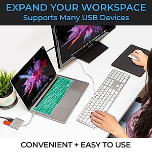 Gadgets+ USB C Hub, 3 in 1 USB Type C 3.1 Adapter, USB C Docking Station, USB C to HDMI, Compatible with MacBook, iPad Pro, Nintendo Switch and Other USB C Devices