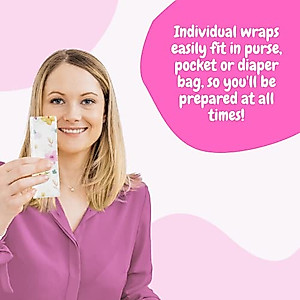 20 Pack Extra Large Disposable Toilet Seat Covers (Floral) by Eli with Love – Toddler Toilet Covers For Full Coverage On Toilet or Potty – Ideal Travel Toilet Seat Covers For Both Kids and Adults