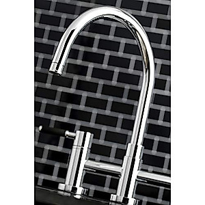 Kingston Brass KS8271DKLBS Concord Bridge Kitchen Faucet, Polished Chrome