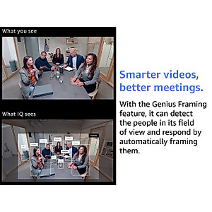 Huddly IQ Full HD 1080p USB Video Conferencing Camera with Embedded Microphone Array and AI Capabilities