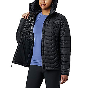 Columbia Women's Powder Lite Hooded Jacket, Black, Medium