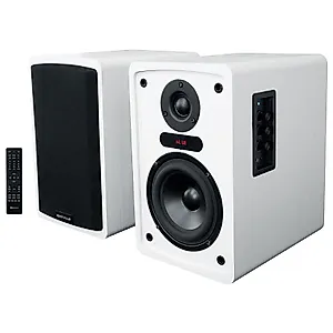 Rockville ELITE-5W White 800 wat Home Audio 5.25 inch Bluetooth Bookshelf Speakers