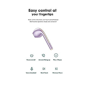 Homztil Ethic 6 TWS Bluetooth Headphone Earphone LED Battery Display Stereo Wireless Headset Earbuds in Ear Handsfree Ear Buds