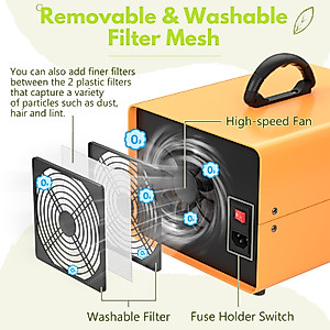 Upgraded Ozone Machine 50,000mg/h Powerful Ozone Generator Odor Removal for Industrial Commercial