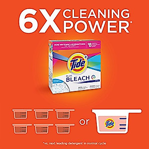 Tide Ultra Plus Bleach Original Scent Powder Laundry Detergent, 53 Loads, 95 oz