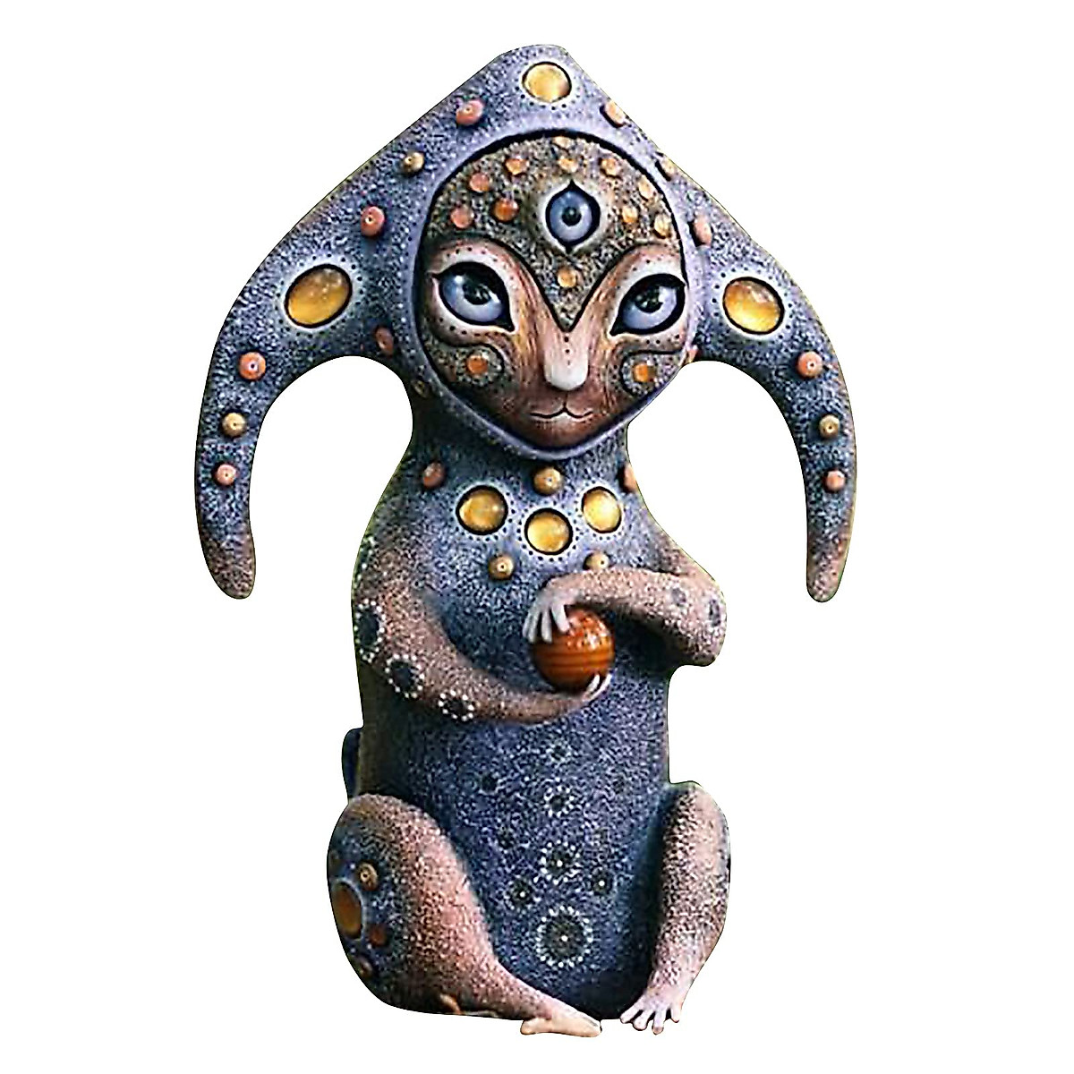 Taktom Handmake Creatures from A Fantasy World Artwork Decoration, Cute Figurine Perfect Resin Ornament Garden Statue for Home Garden Lawn Yard (Lunar Dreamer) (A)