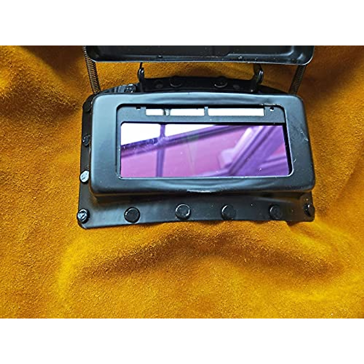 Solar Auto Darkening Filter Lens Welder Leather Hood Welding Helmet Mask New