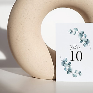 Table Numbers, Double-Sided Cards, 1-25 Plus Head Table Card, 4 x 6, Table Numbers for Wedding Reception, Anniversary, Baby Shower, Bridal Shower, Christmas, Parties, Events and Celebrations