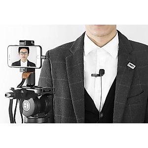 Movo LV1-DI High Fidelity Digital Lavalier Omnidirectional Clip on Microphone for iPhone with MFi Certified Lightning Connector Compatible with iPhone, iPad, iPod, iOS Smartphones and Tablets